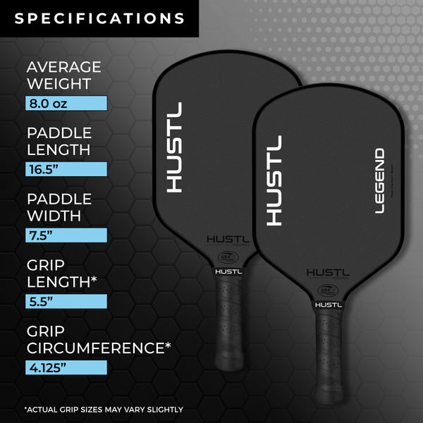 Legend Raw Carbon 16mm Pickleball Paddle - Premium USAPA Approved | HU ...